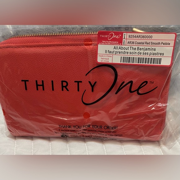thirty-one | Bags | Thirty One Bags Wallet All About The Benjamins ...